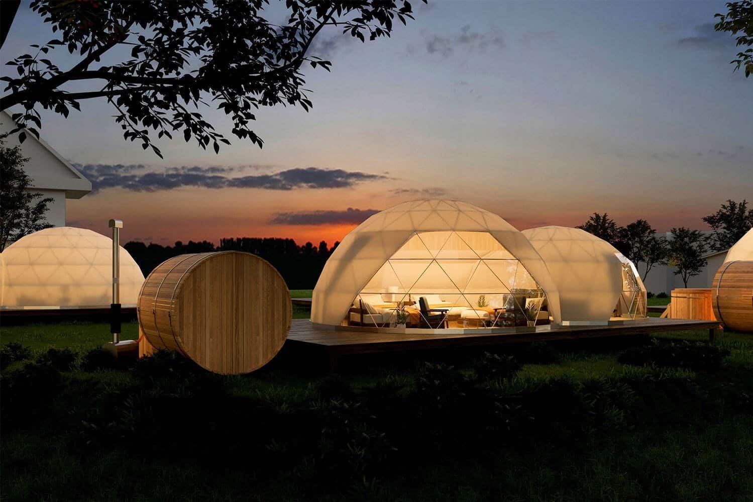 Check Out this New Japanese Glamping Site with Igloo Tents and Private ...
