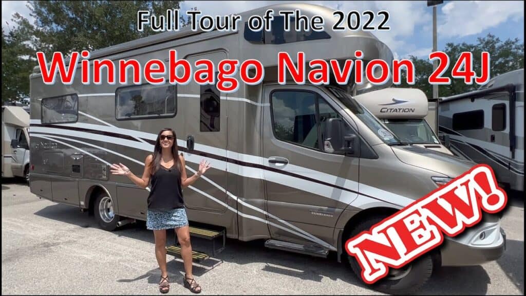 Tour the New 2022 Winnebago Navion 24J - Modern Campground