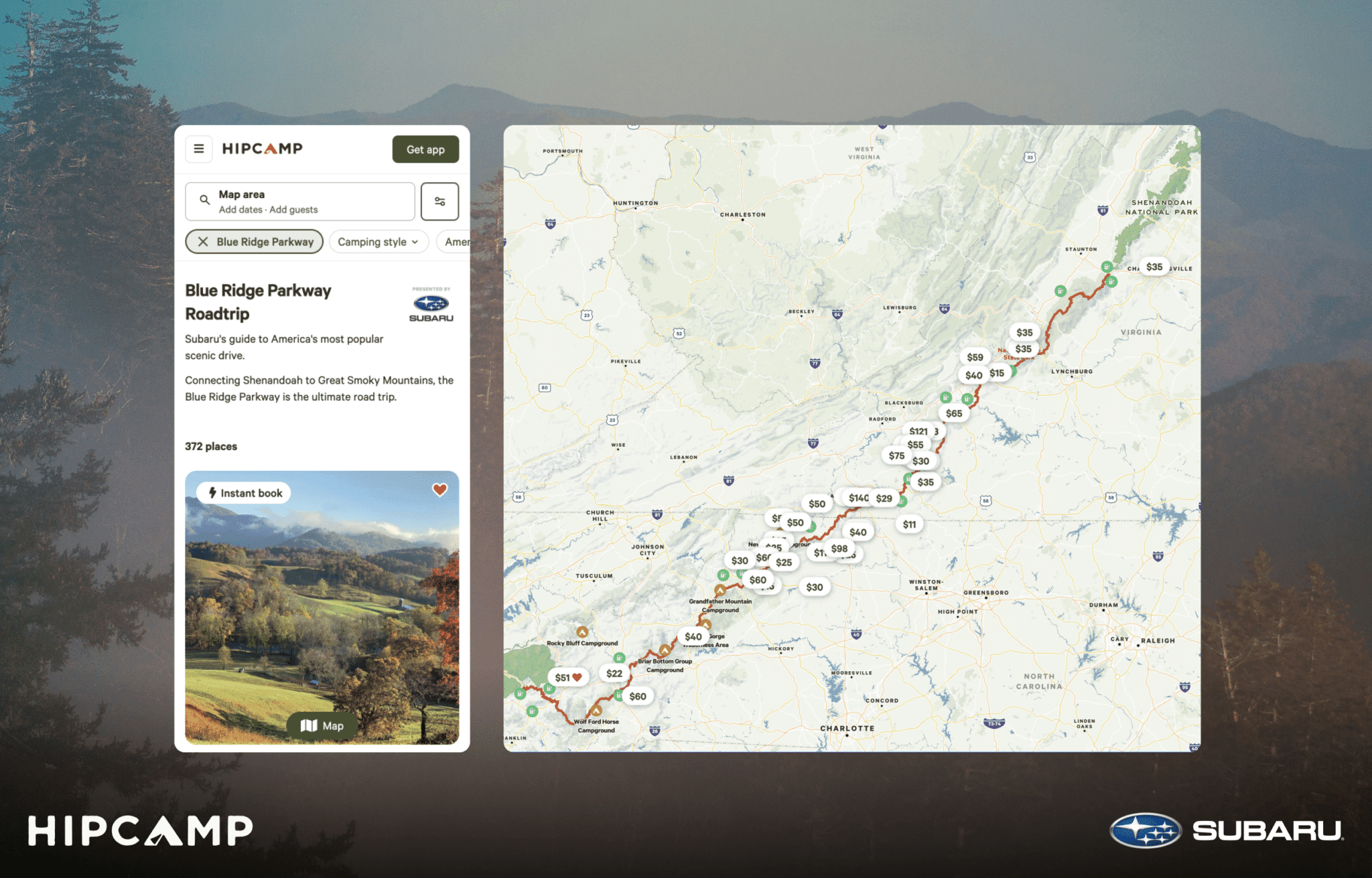 Hipcamp, Subaru Introduce 10 Electric Vehicle-Ready American Road Trip ...
